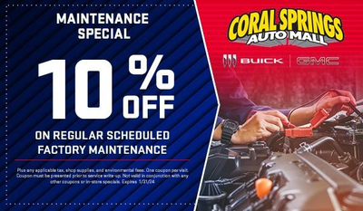 Auto Repair Coupons | Coral Springs Buick GMC | Near Ft. Lauderdale